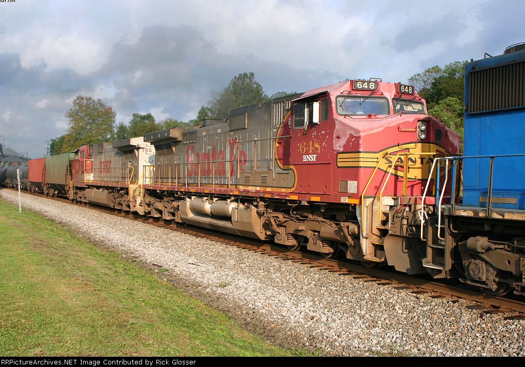 BNSF Warbonnet Sisters Trailing On NS 68Q @ 0854hrs